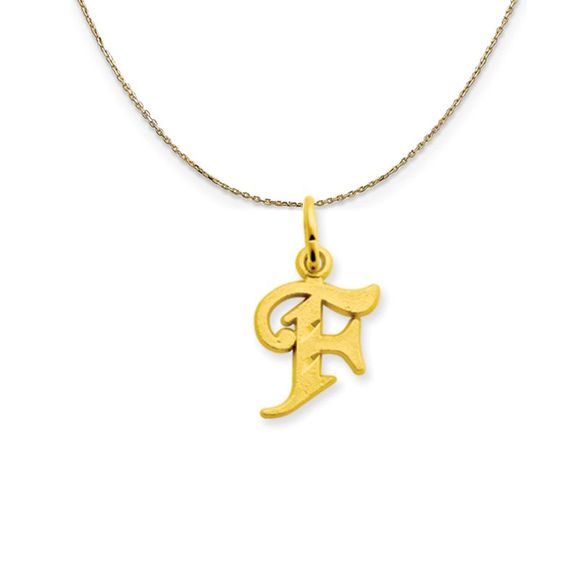 Black Bow Jewelry Co. | Jewelry | 4k Yellow Gold Isabelle Mini Letter F ...